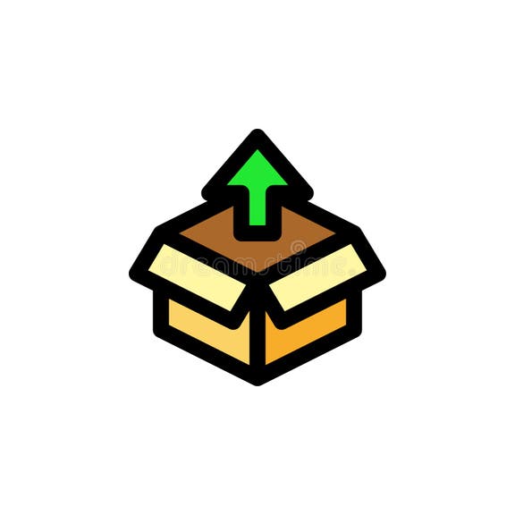 Unboxing Icon stock vector. Illustration of ecommerce - 266542624