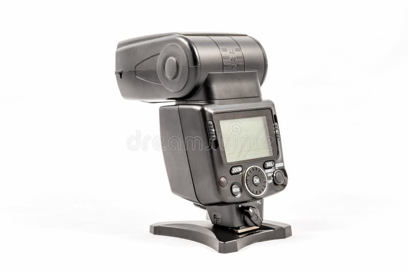 Unbranded External Flash Unit for DSLR Camera Stock Image - Image of ...