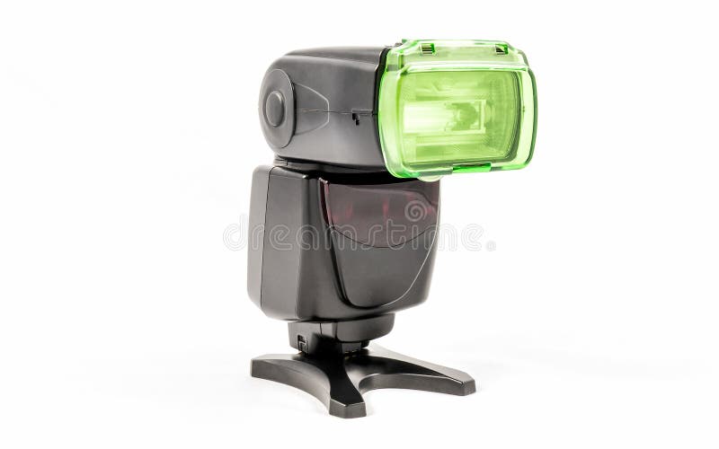Unbranded External Flash Unit for DSLR Camera Stock Image - Image of ...