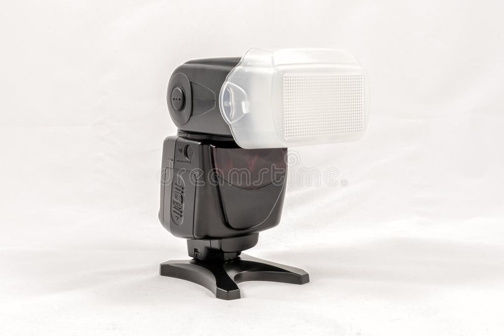 Unbranded External Flash Unit for DSLR Camera Stock Image - Image of ...