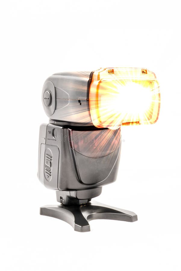Unbranded External Flash Unit for DSLR Camera Stock Image - Image of ...