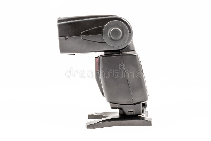 Unbranded External Flash Unit for DSLR Camera Stock Photo - Image of ...