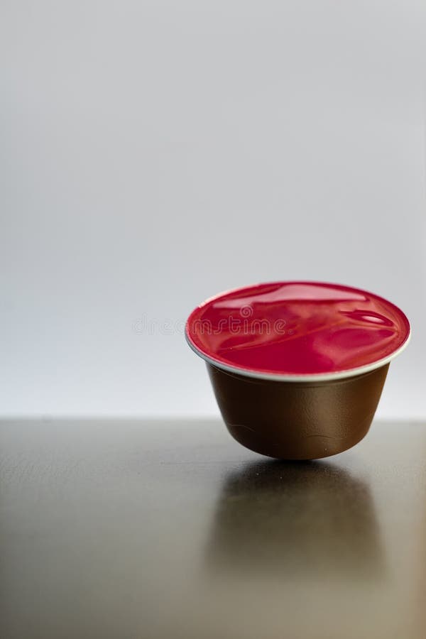 Unbranded Generic Coffee Capsules for Logo Mock-Up on White Background ...