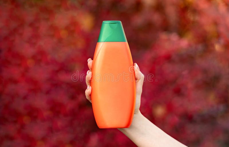 Unbranded Shampoo Bottle with Copy Space. Presenting Product Stock ...