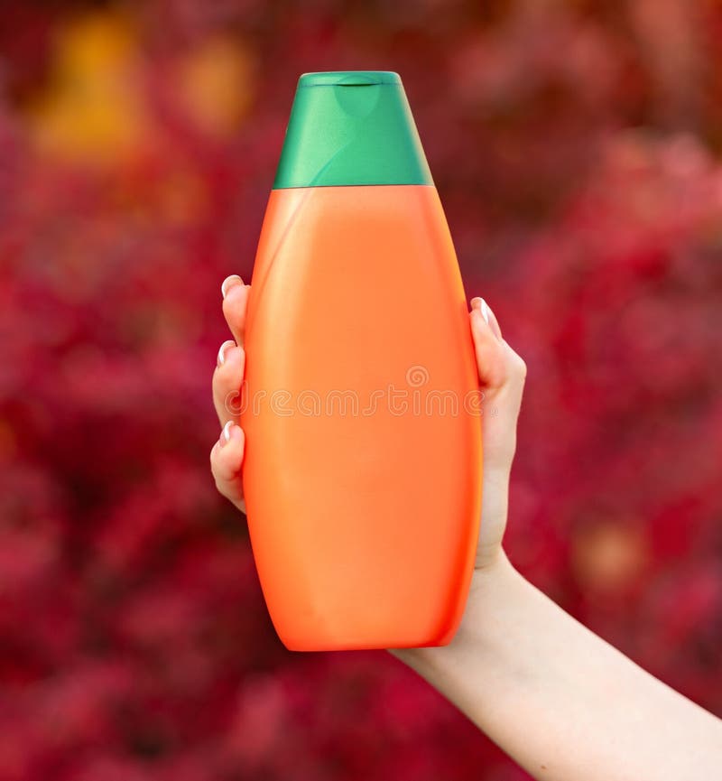 Unbranded Shampoo Bottle with Copy Space. Product Proposal Stock Photo ...