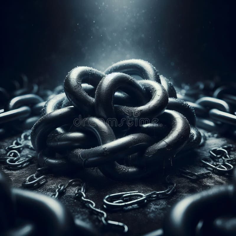 Unbreakable Chain an Unbreakable Chain Symbolizing Strength and Stock ...