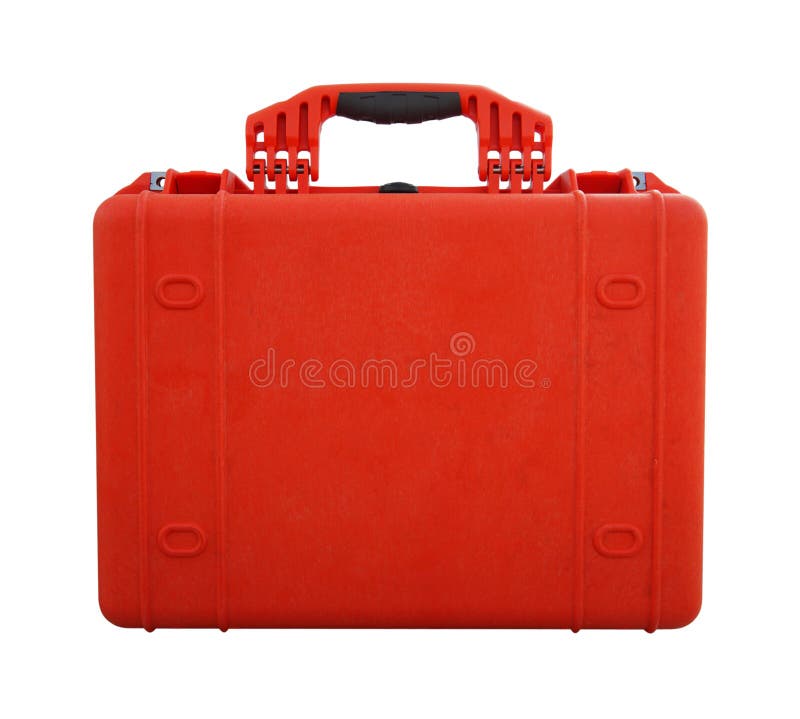 Unbreakable Safety Case Isolated on White Stock Photo - Image of ...