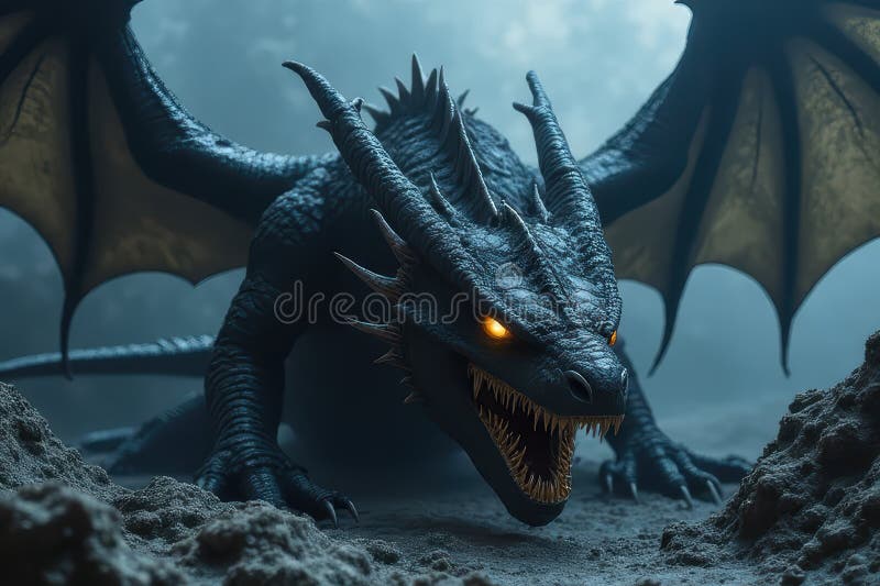 Unbridled Battle of Fire and Fury Stock Illustration - Illustration of ...