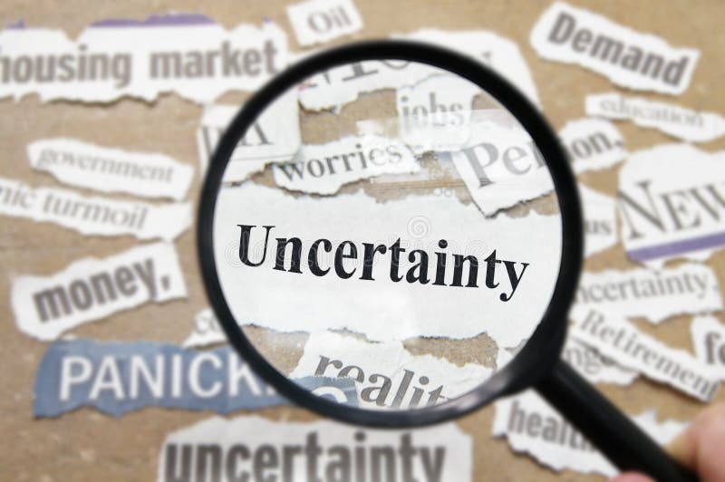 Uncertain future stock image. Image of recession, examine - 21331439