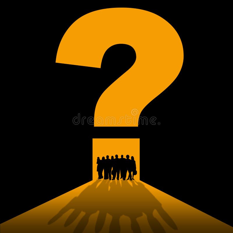 Uncertain future stock illustration. Illustration of choose - 47991122