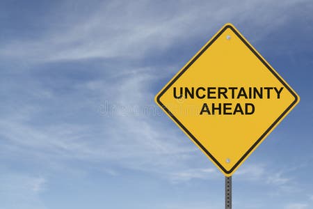 Uncertainty Ahead stock photo. Image of future, metal - 22993380