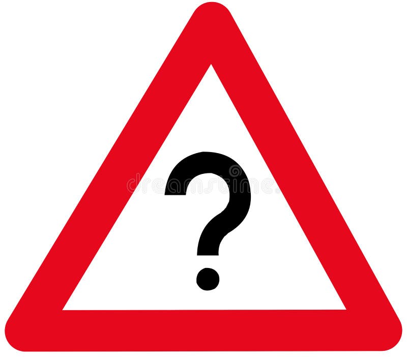 Uncertainty ahead sign stock illustration. Illustration of worry - 19748489