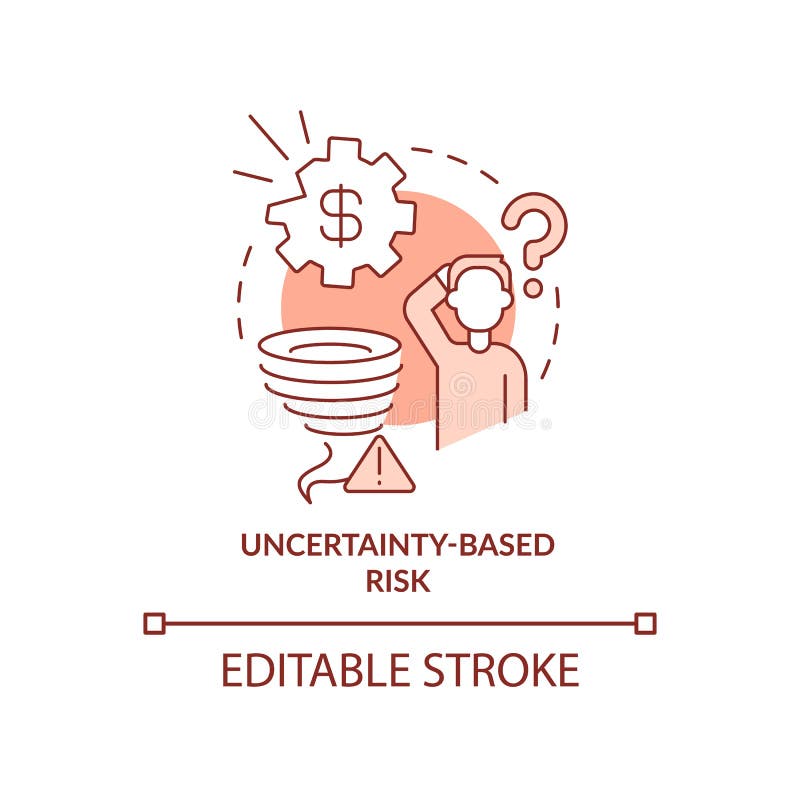 Uncertainty-based Risk Terracotta Concept Icon Stock Vector ...