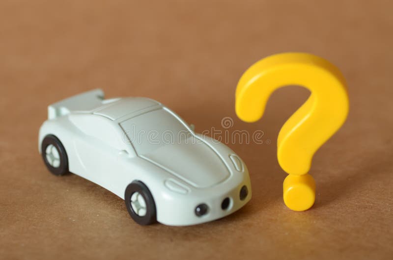 Uncertainty in Car Ownership Represented by Large Question Mark Stock ...