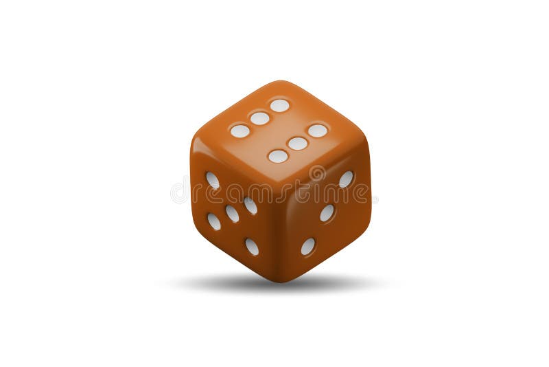 Uncertainty Concept with Dice Standing on Its Edge - 3d Rendering Stock ...