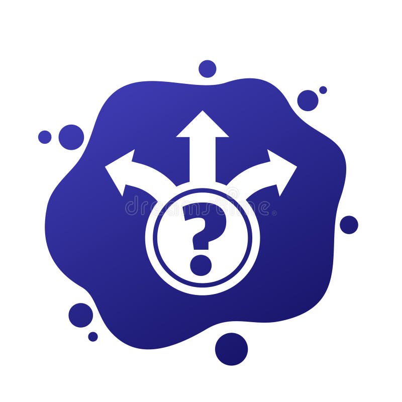 Uncertainty, Decision Making Vector Icon Stock Vector - Illustration of ...