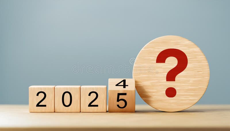 2025 Uncertainty and Questions: Wooden Blocks with Question Mark Icon ...