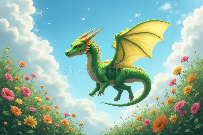 Uncharted Cosmic Meeting of Dragons Stock Illustration - Illustration ...