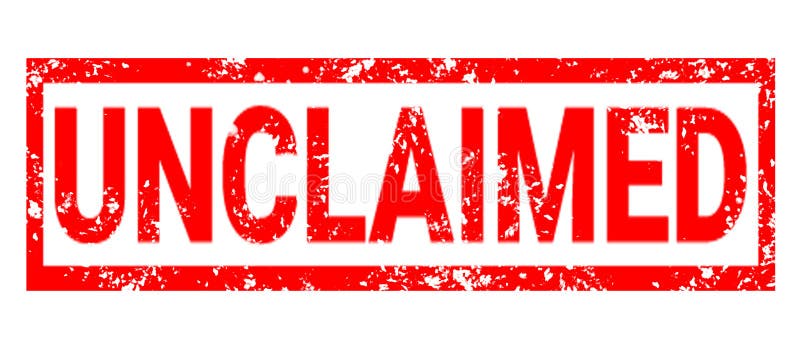 Unclaimed Red Rubber Stamp on White Background. Unclaimed Stamp Sign ...