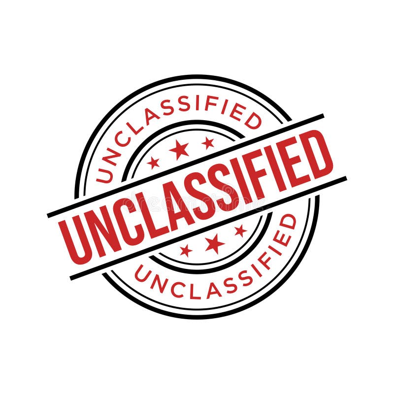 Unclassified Letter Rubber Stamp Vector Design Template Stock Vector ...