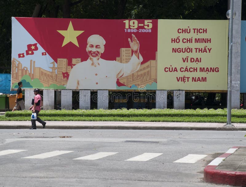 Uncle Ho Banner editorial photo. Image of travel, political - 21313476