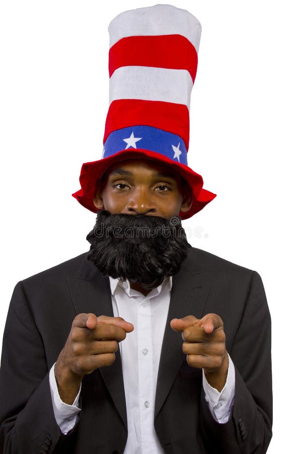 Uncle Sam stock photo. Image of african, male, africanamerican - 38094370