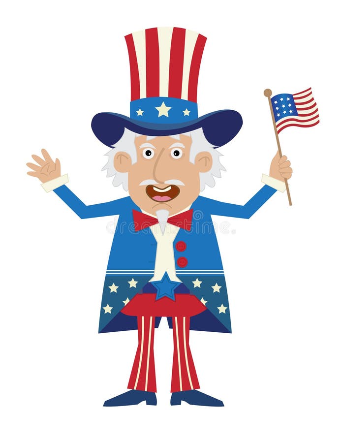 Uncle Sam stock vector. Illustration of celebration, uncle - 41069119