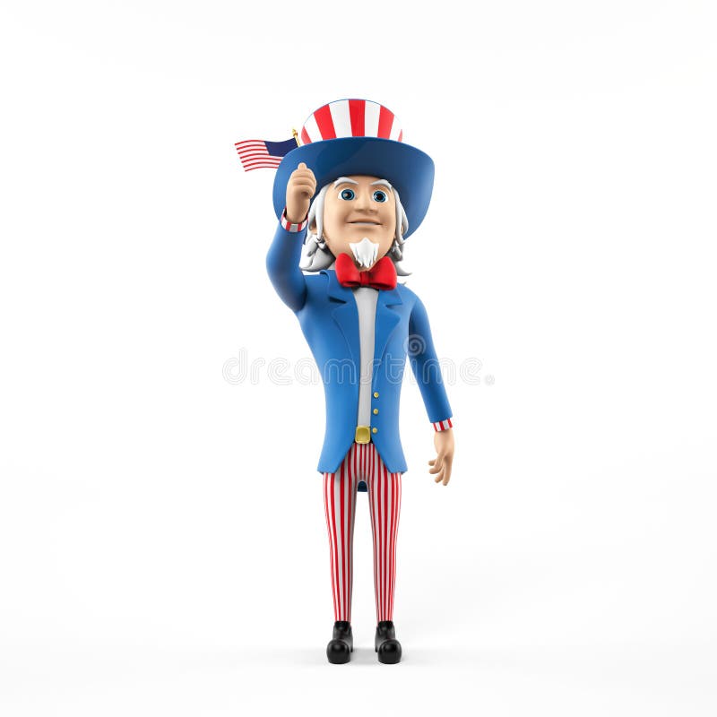 Uncle sam character stock illustration. Illustration of pride - 25524635
