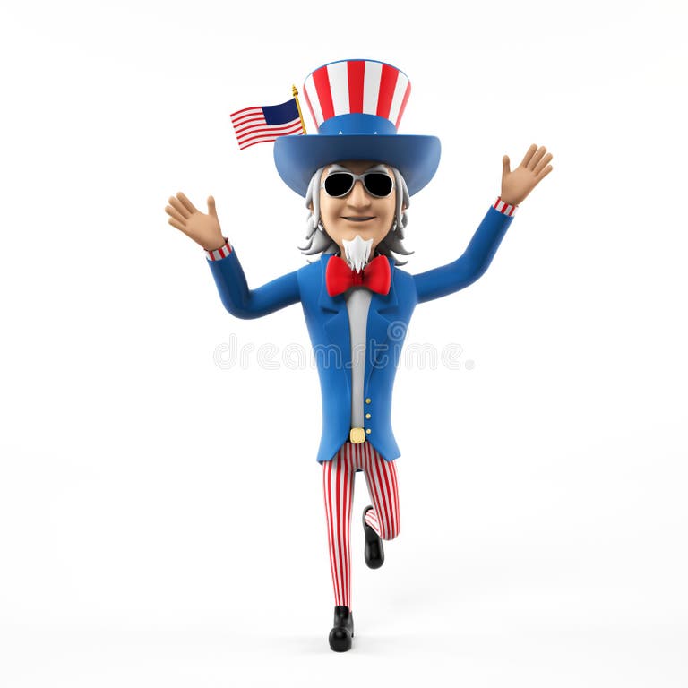 Uncle sam character stock illustration. Illustration of culture - 25524661