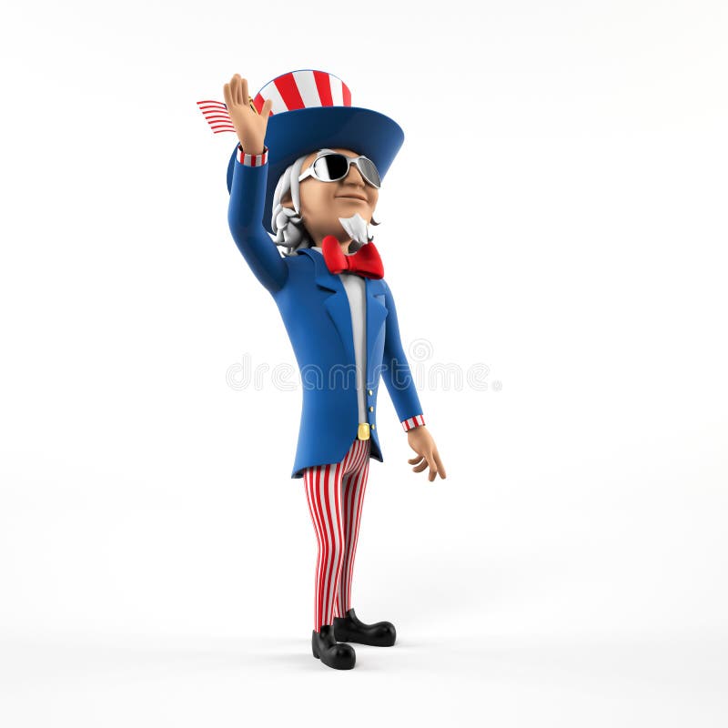 Uncle sam character stock illustration. Illustration of desire - 25524656