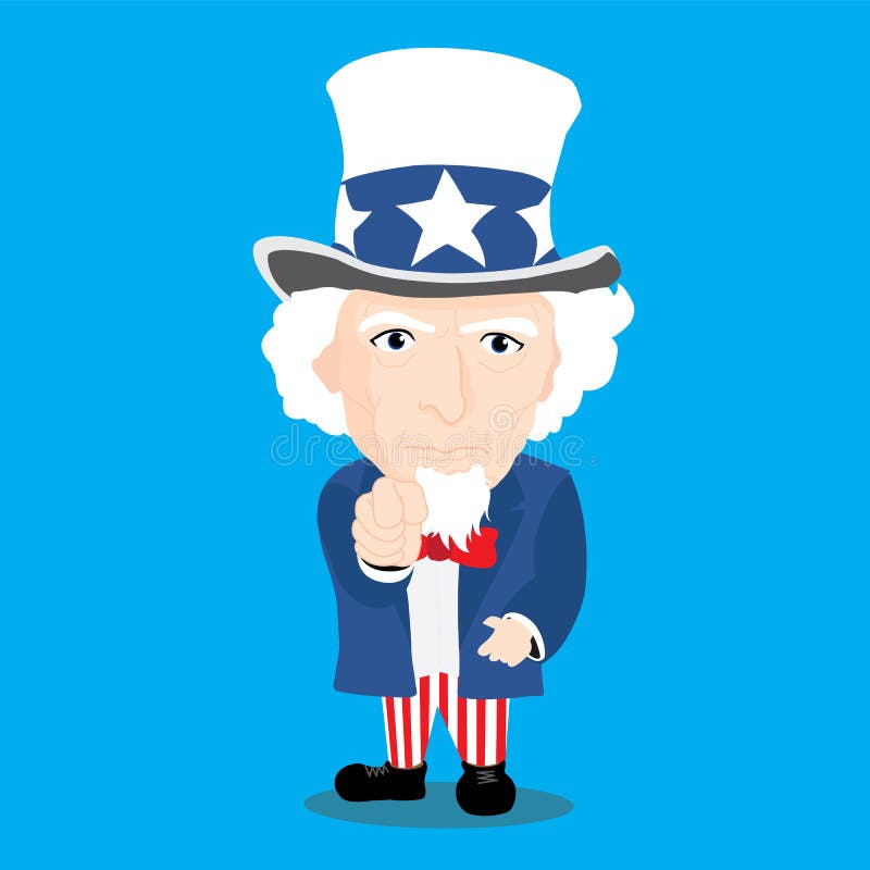 Uncle Sam Character stock vector. Illustration of liberty - 73726690