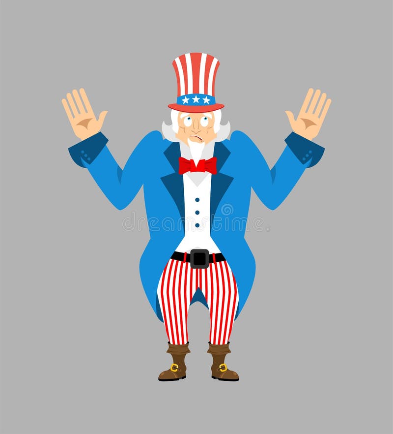 Uncle Sam Confused Oops. Man Perplexed Emotions. Uncle Sam Surprise ...