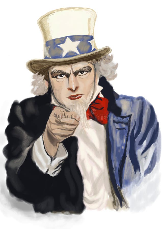 Uncle Sam stock illustration. Illustration of recruiting - 74760038