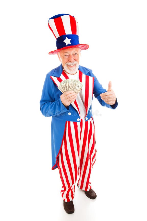 Uncle Sam - Economic Recovery Stock Image - Image of fourth, bills ...