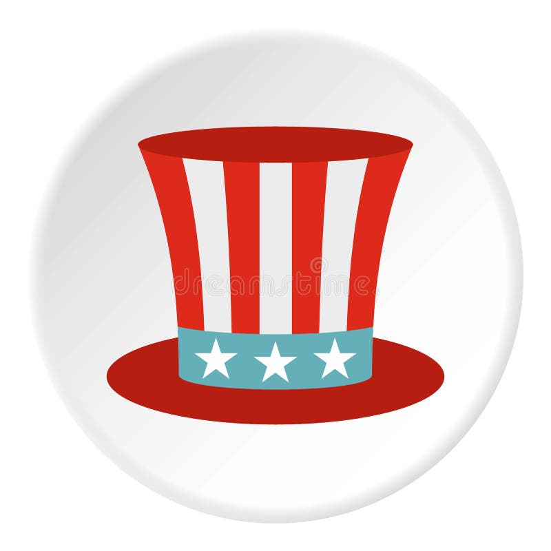 Uncle Sam Hat Icon , Outline Style Stock Vector - Illustration of ...