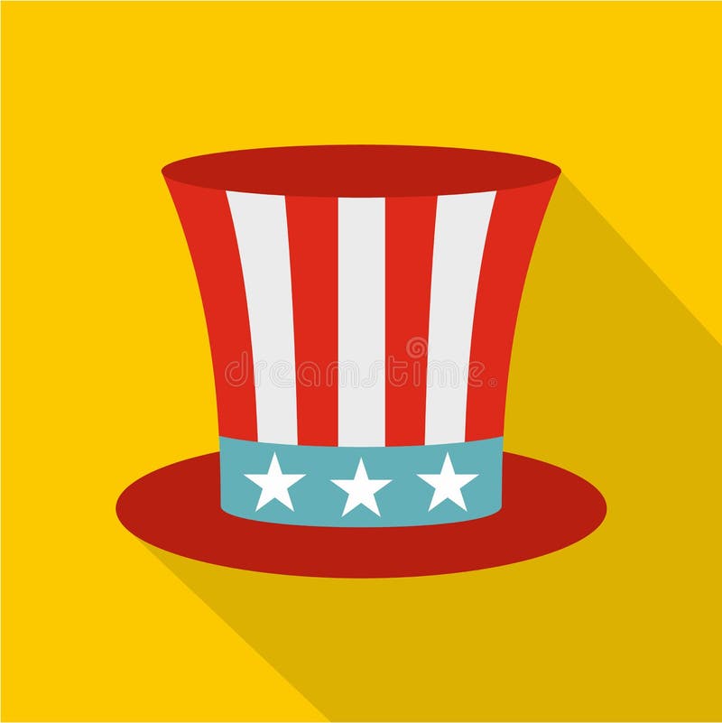 Uncle Sam Hat Icon , Outline Style Stock Vector - Illustration of ...
