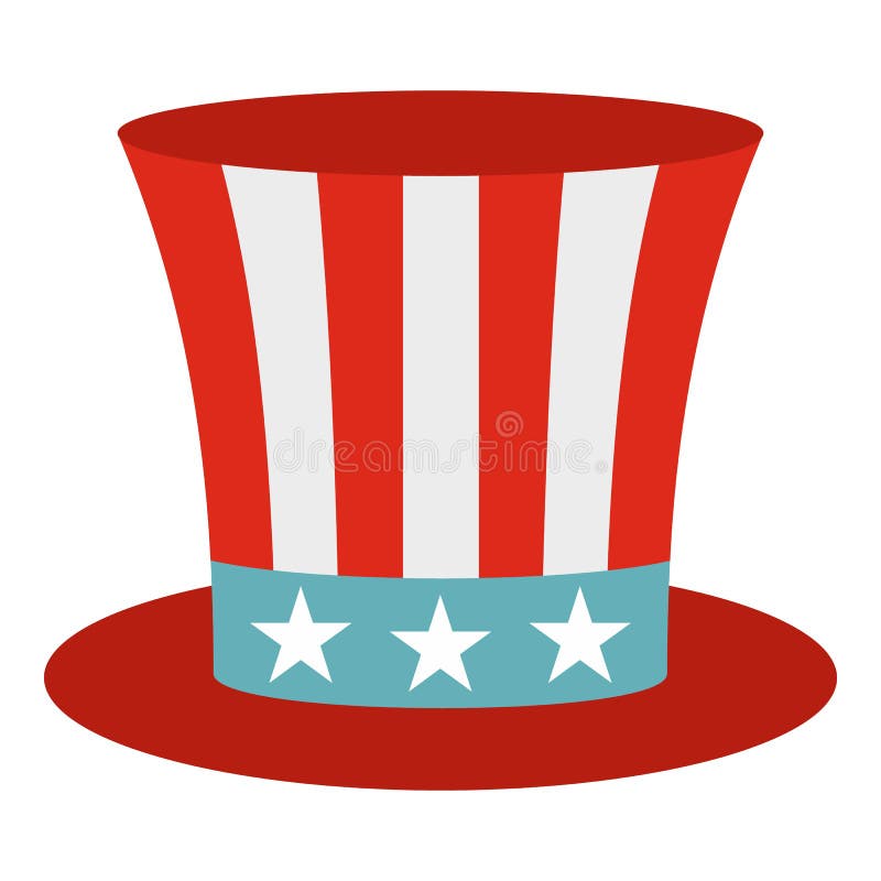 Uncle Sam Hat Icon , Outline Style Stock Vector - Illustration of ...
