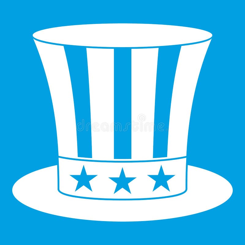 Uncle Sam Hat Icon , Outline Style Stock Vector - Illustration of ...