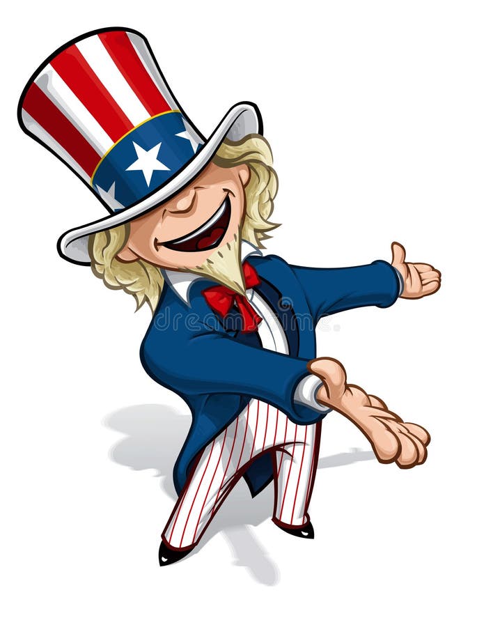 Uncle Sam Presenting stock vector. Illustration of american - 27657249