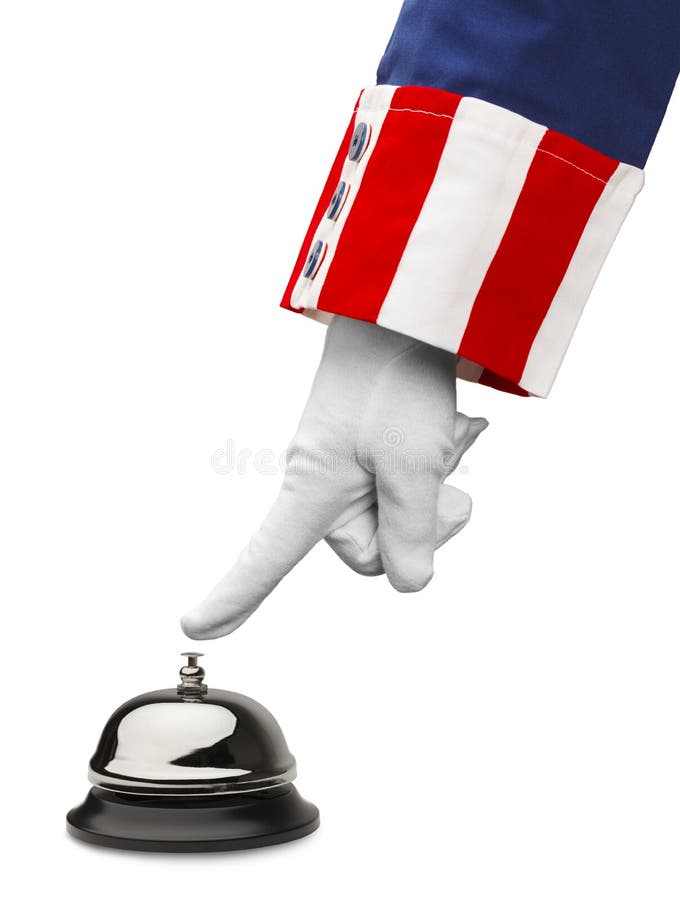 Uncle Sam Service Bell stock image. Image of bellhop - 84669517