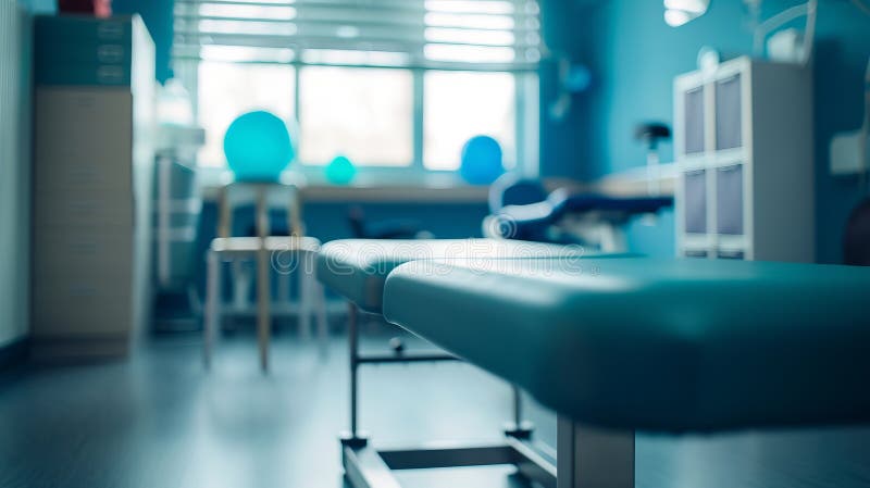 Uncluttered Background in a Physiotherapy Session Ready for Text ...