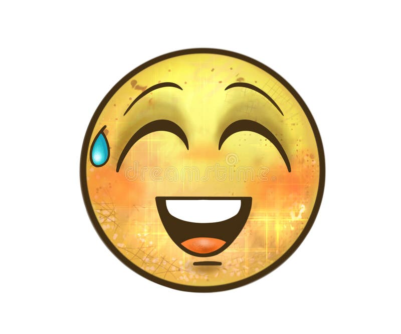 This Uncomfortable Emoticon is from a Collection of Unique Hand Drawn ...