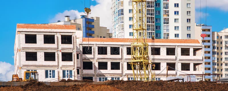 Uncompleted School Blinding Stock Photo - Image of blinding, ground ...