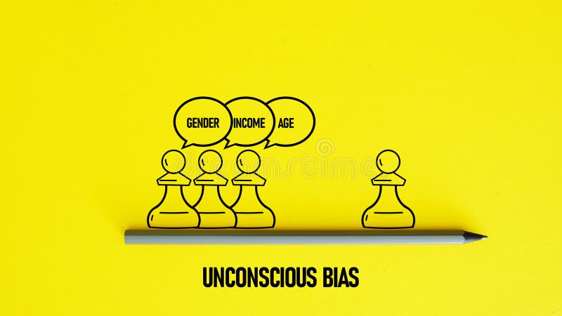 Unconscious Bias is Shown Using the Text Stock Photo - Image of ...