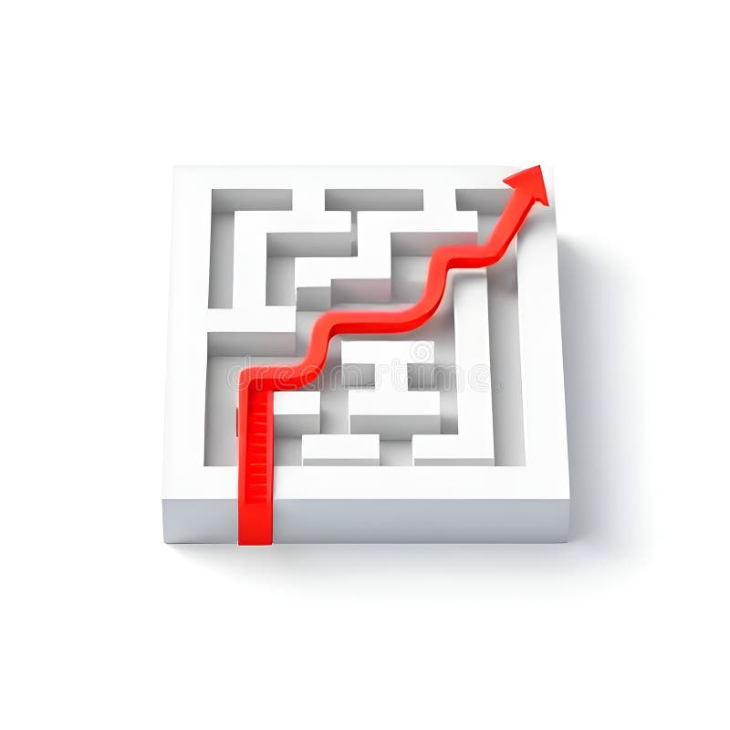 Unconventional Passage of the Maze and Obstacles. Stock Illustration ...