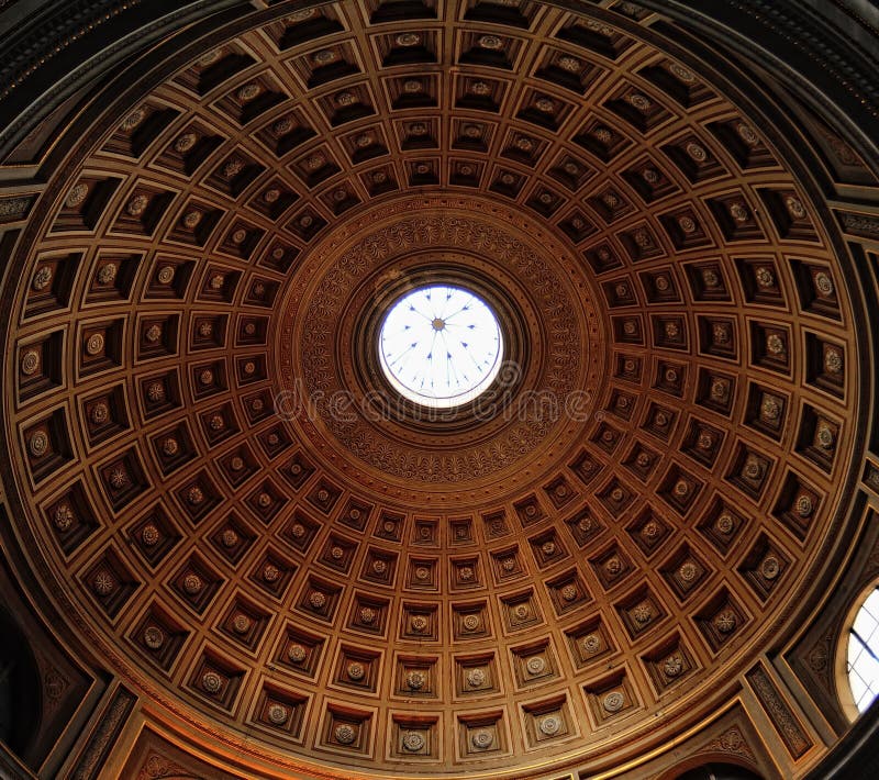 An Unconventional View of the Pantheon Stock Image - Image of square ...