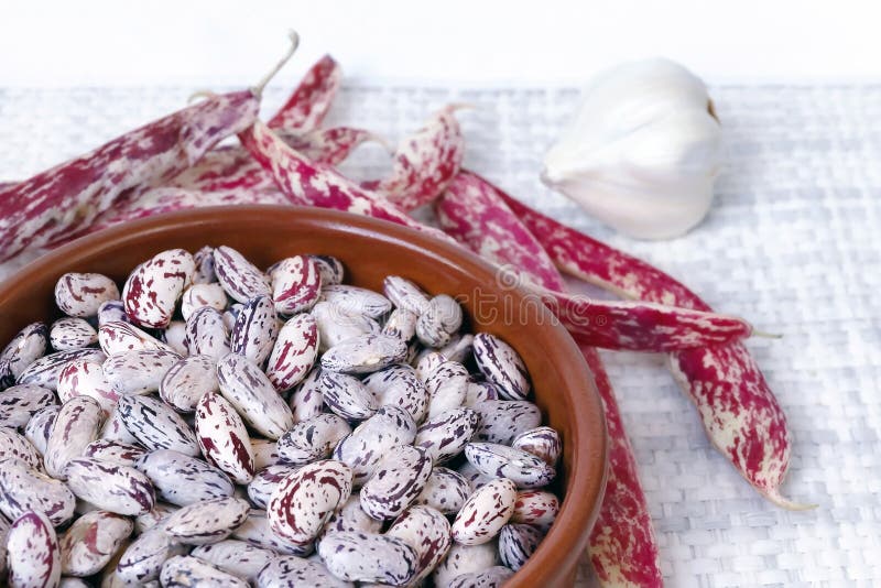 Uncooked beans stock image. Image of heap, grain, borlotti - 93891779