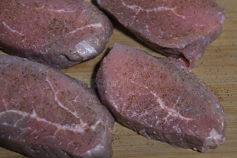 Uncooked Beef Eye of Round Meat. Stock Photo - Image of piece, stew ...