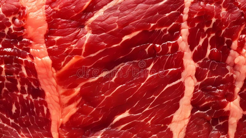 Uncooked Beef Steak Background. Generative Ai Design Stock Illustration ...