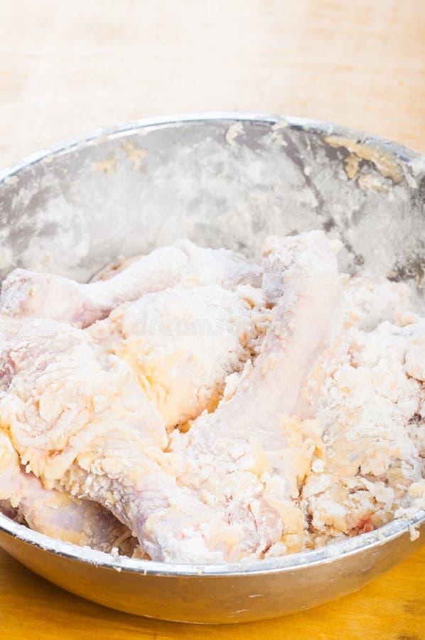 Uncooked breaded chicken stock image. Image of dinner - 31740959